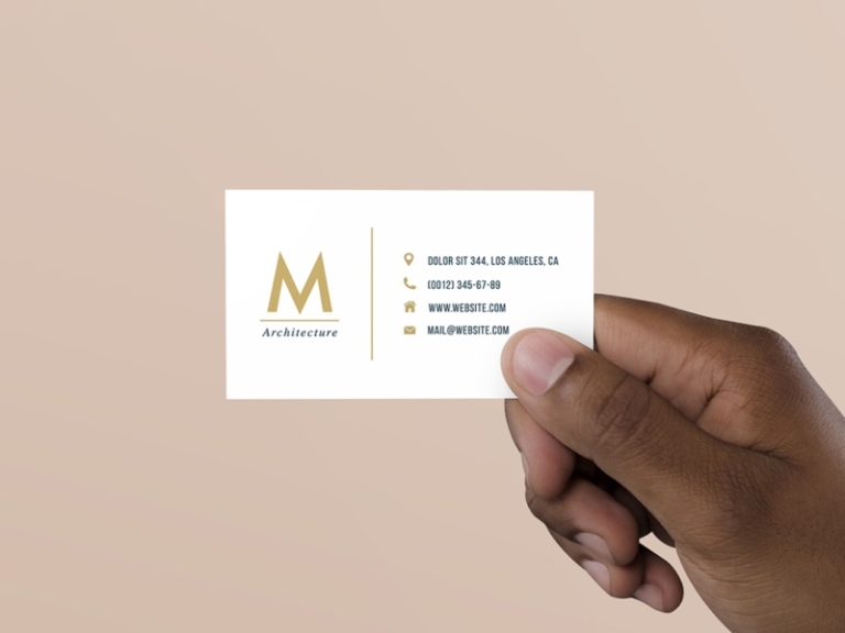 Free Basic Business Card PSD Template – Krafti Lab